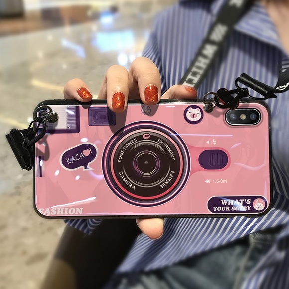 Accessories | Camera Like Phone Case Pop Socket Lanyard | Poshmark